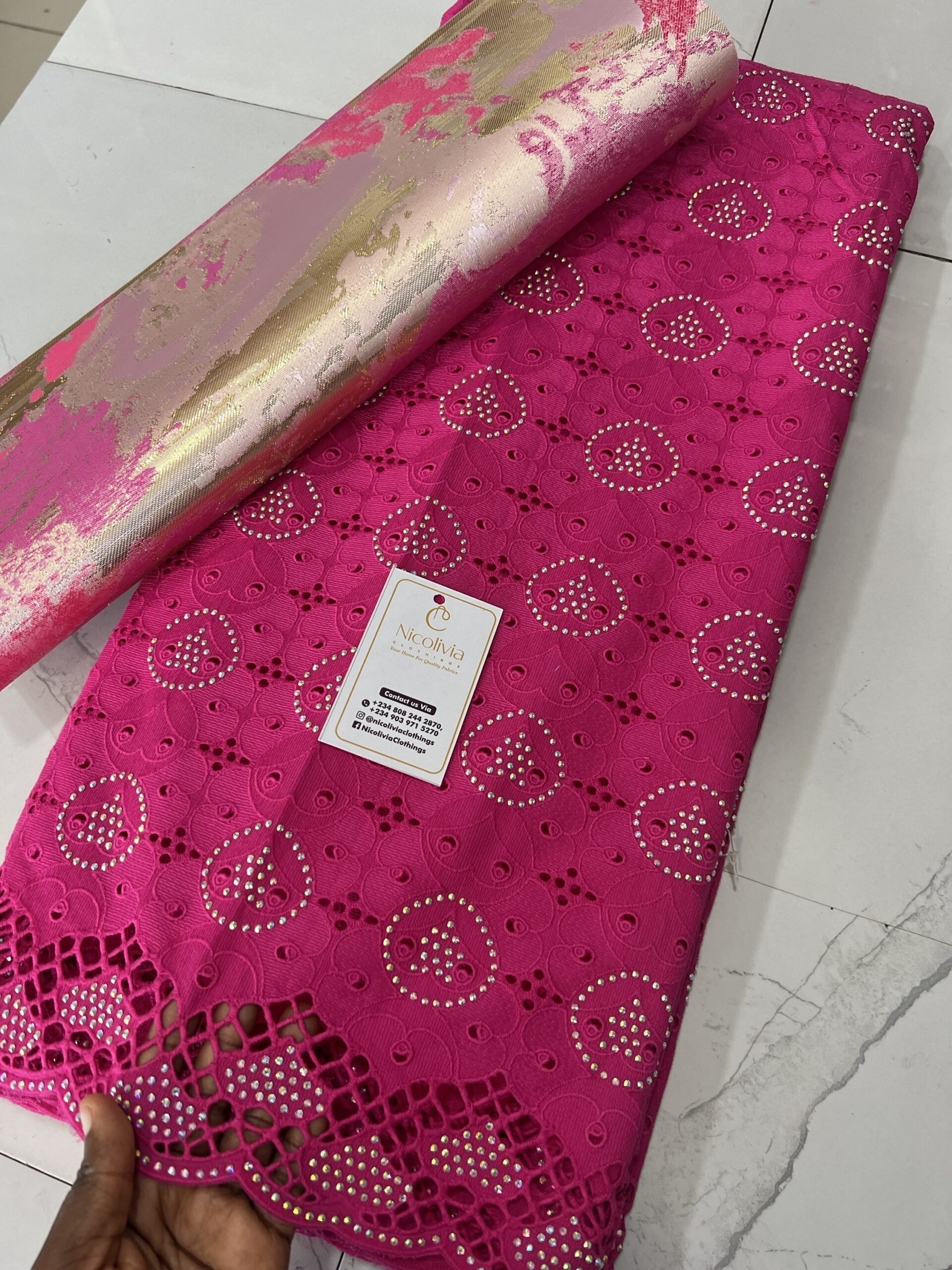 Embellished Swiss Cotton Voile – Nicolivia